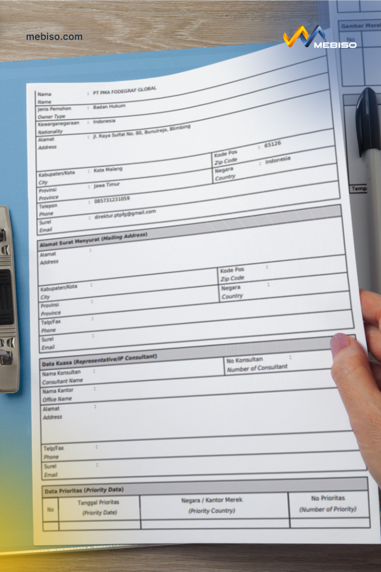 Contoh Pengisian Form Pendaftaran Merek Yang Benar