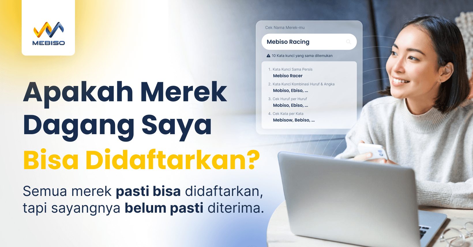 Cek Merek Dagang dengan AI - Ketahui Didaftar/Ditolak Real Time